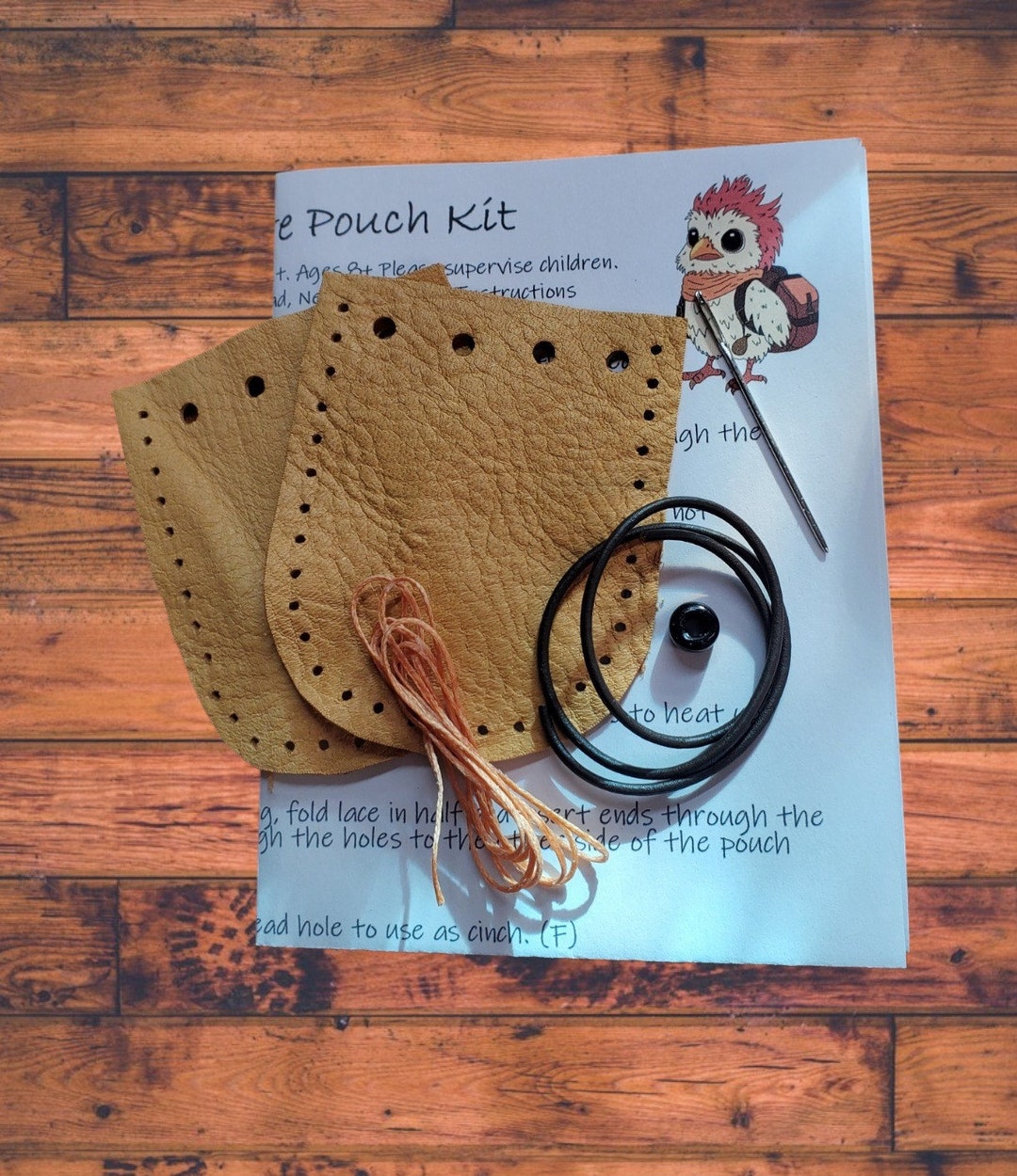 Tiny Treasure Pouch Kit Leather Pouch Kit With Instructions for Kids ...