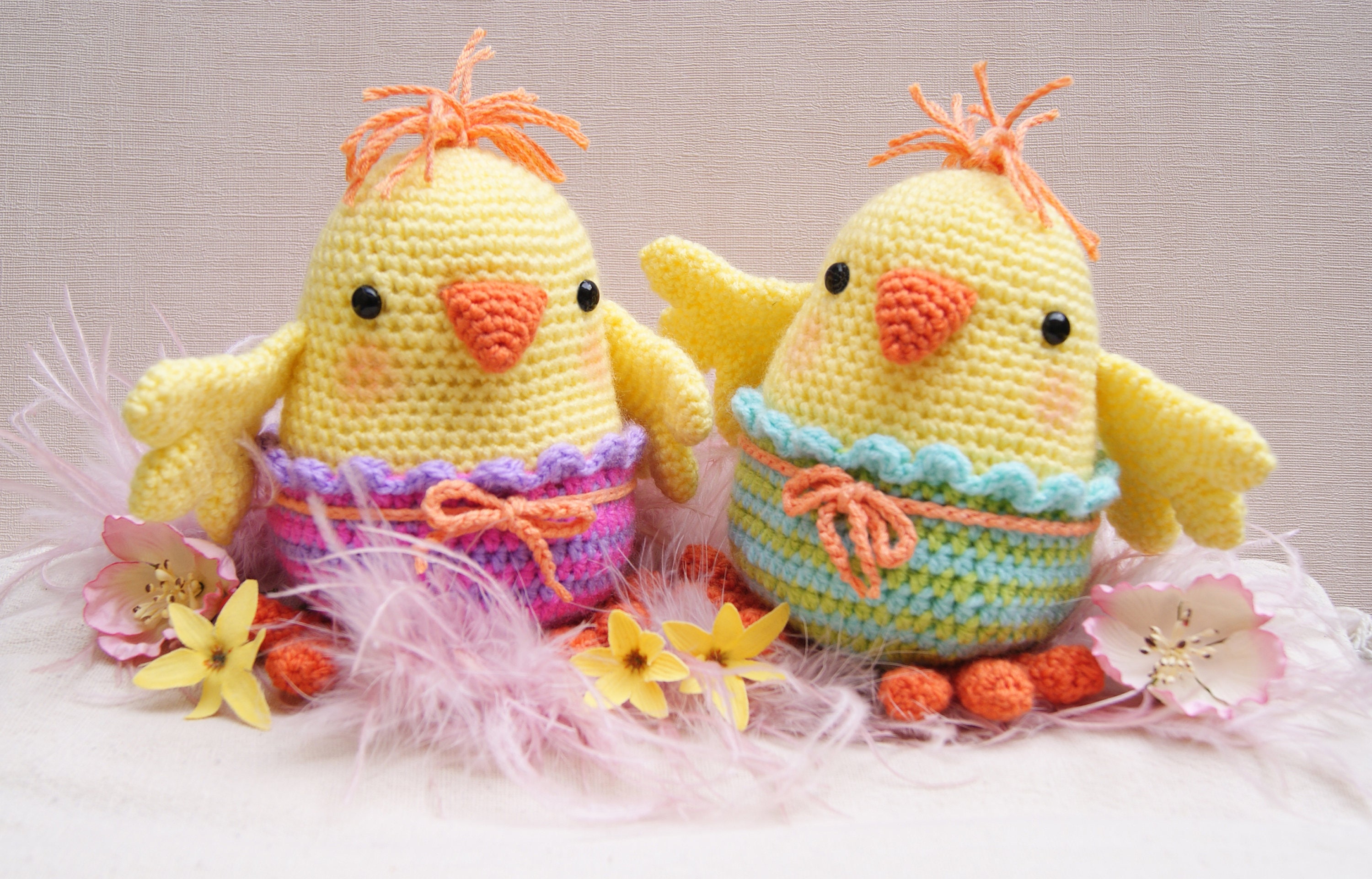 Chelsea and Charlie Chick Boy and Girl Easter Spring Chicks | Etsy