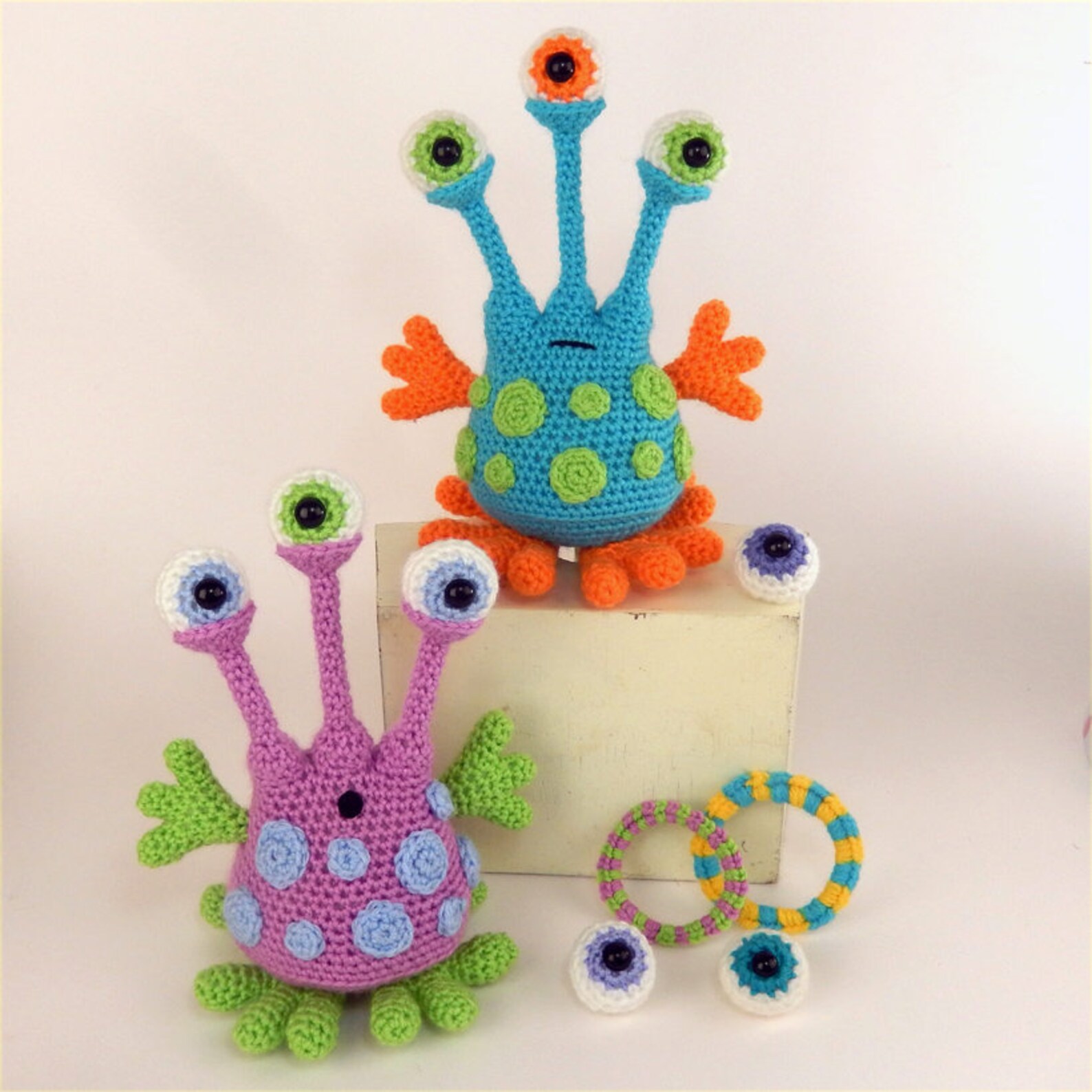 Spotty Dotty and Lotty Monsters Amigurumi Crochet Pattern - Etsy UK