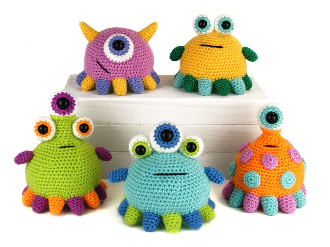 Tippy Toe Monsters Amigurumi Crochet Pattern - Etsy UK