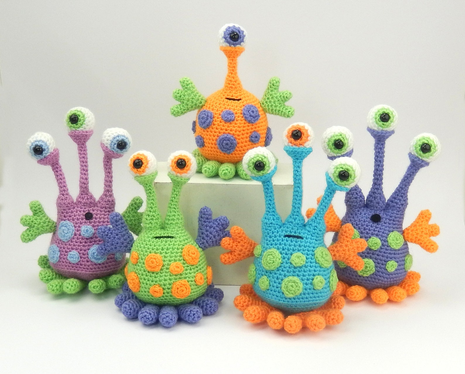 Spotty Dotty and Lotty Monsters Amigurumi Crochet Pattern - Etsy Canada