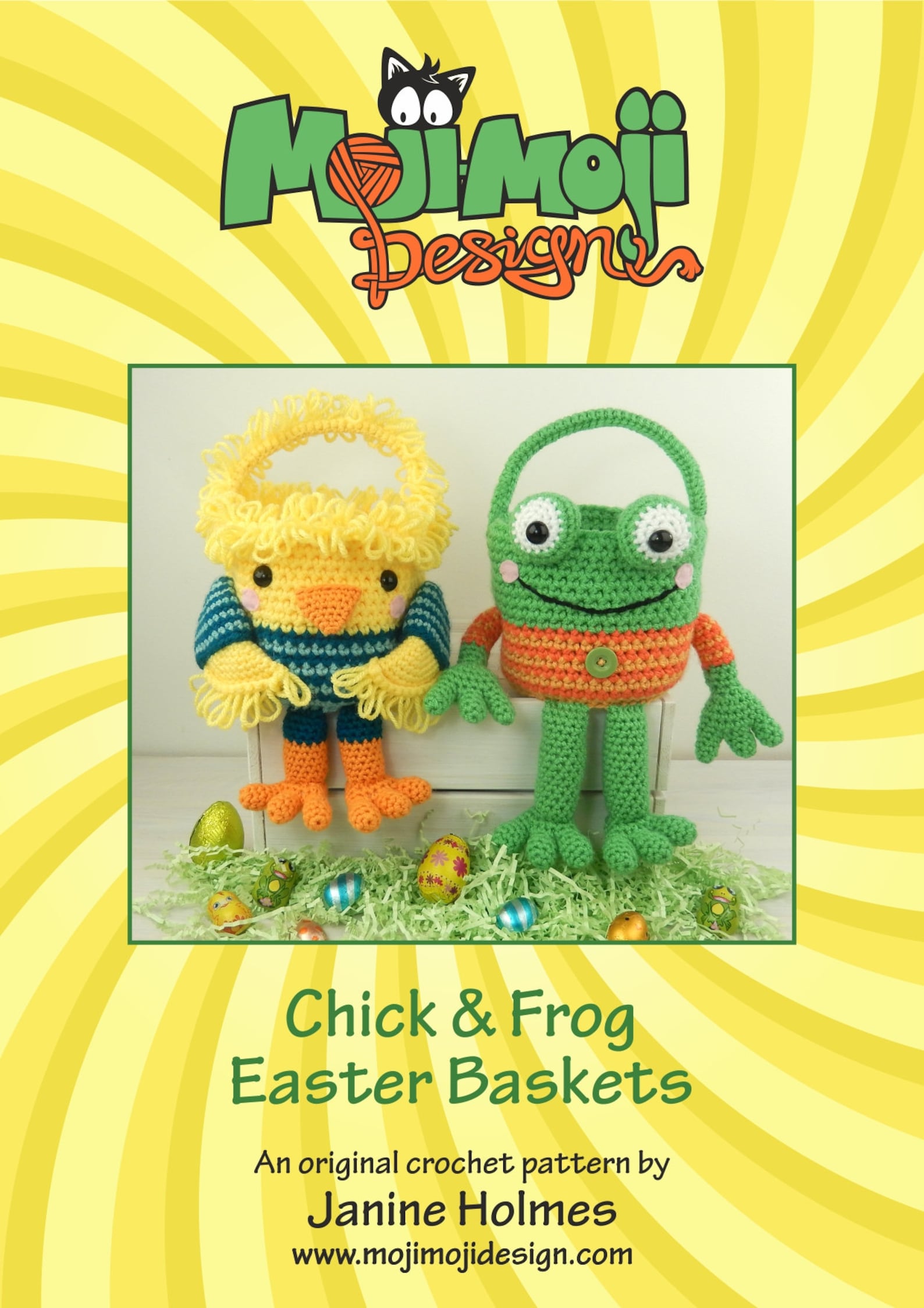 Chick and Frog Easter Baskets Amigurumi Crochet Pattern - Etsy