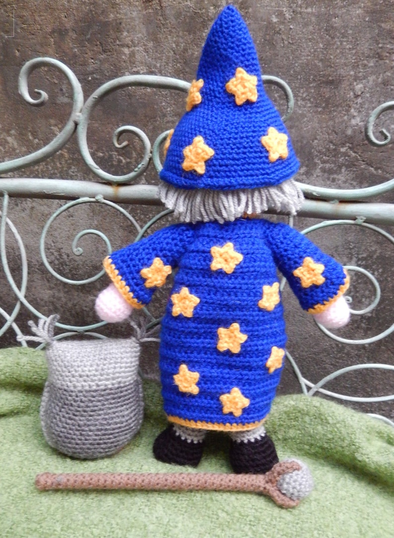 Merlin & Hoots Wizard and Owl Dolls Amigurumi Crochet - Etsy