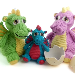 Drake the Dragon Amigurumi Crochet Pattern - Etsy Canada