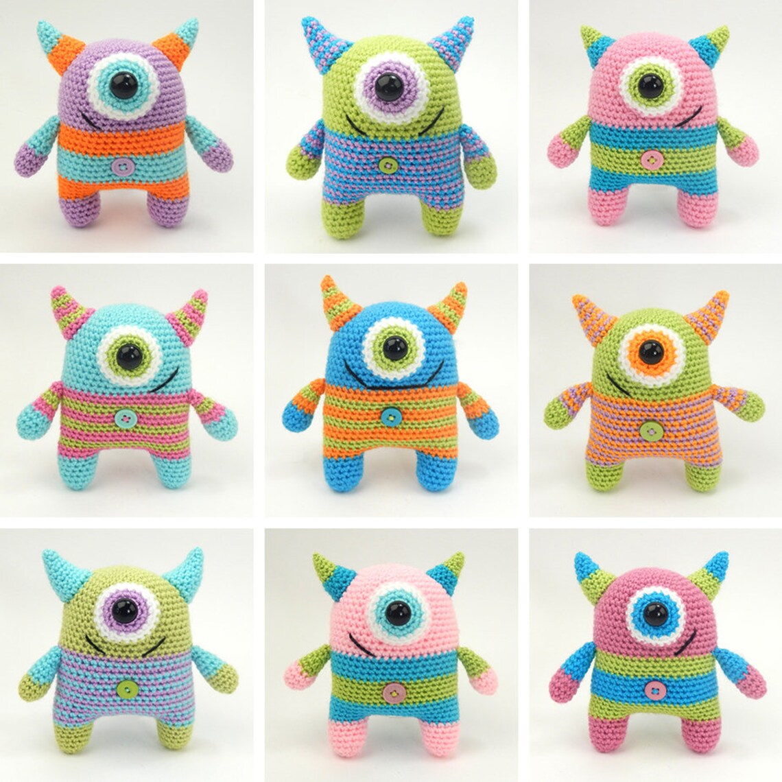 Cyrus the Cyclops Amigurumi Crochet Pattern | Etsy