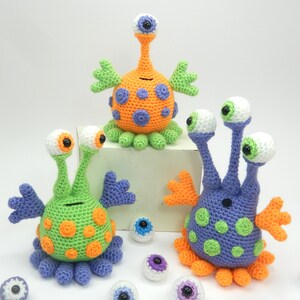 Spotty, Dotty and Lotty Monsters - Amigurumi Crochet Pattern - Etsy