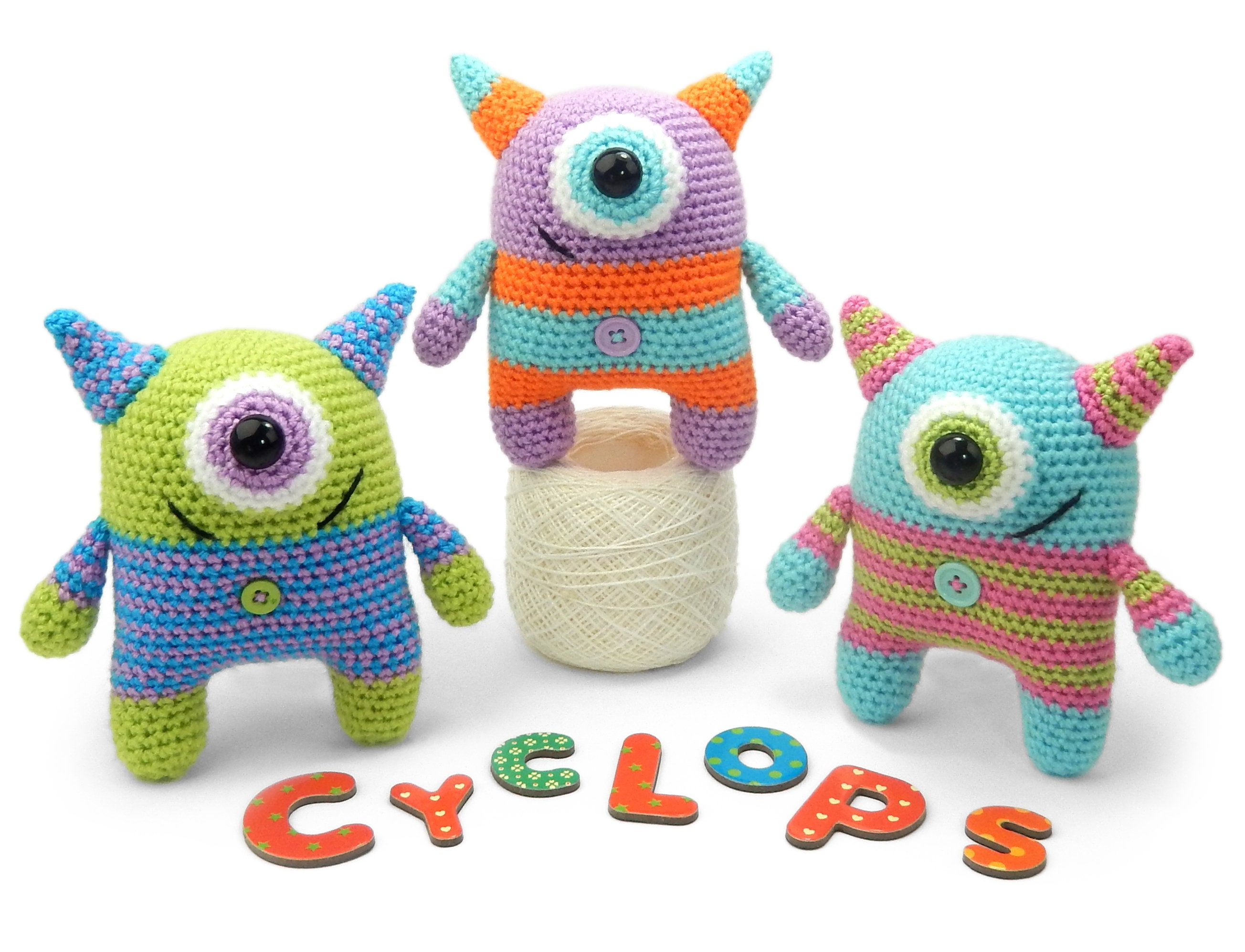 Cyrus the Cyclops Amigurumi Crochet Pattern - Etsy UK