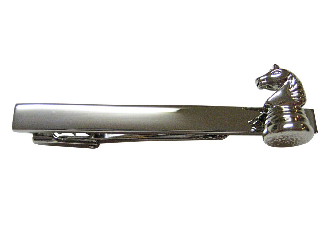 Knight Chess Piece Square Tie Clips - Etsy