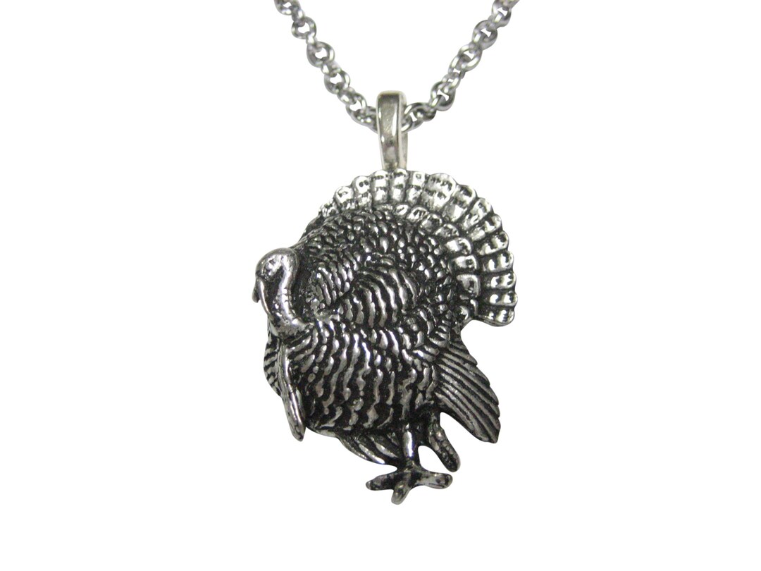 Turkey Bird Pendant Necklace - Etsy