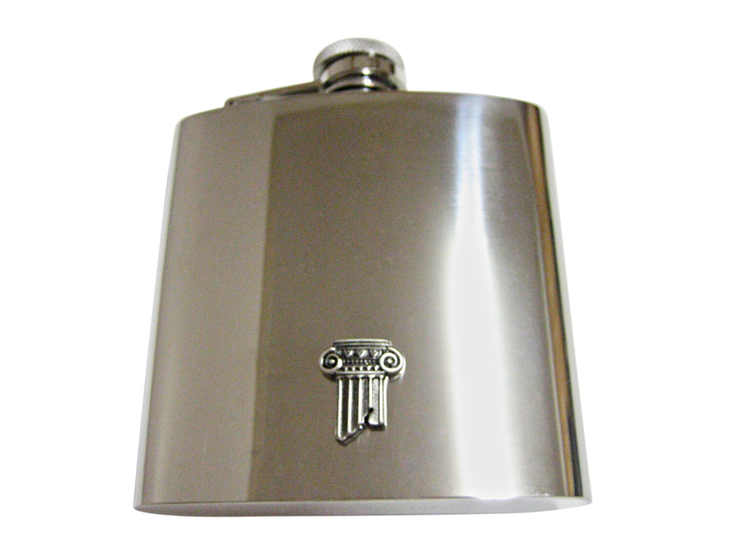 Historical Greek Column 6 Oz. Stainless Steel Flask - Etsy