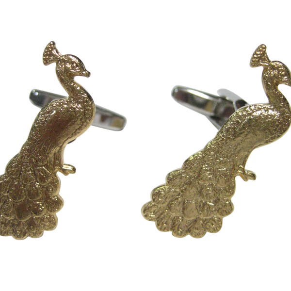 Peacock Cufflinks - Etsy
