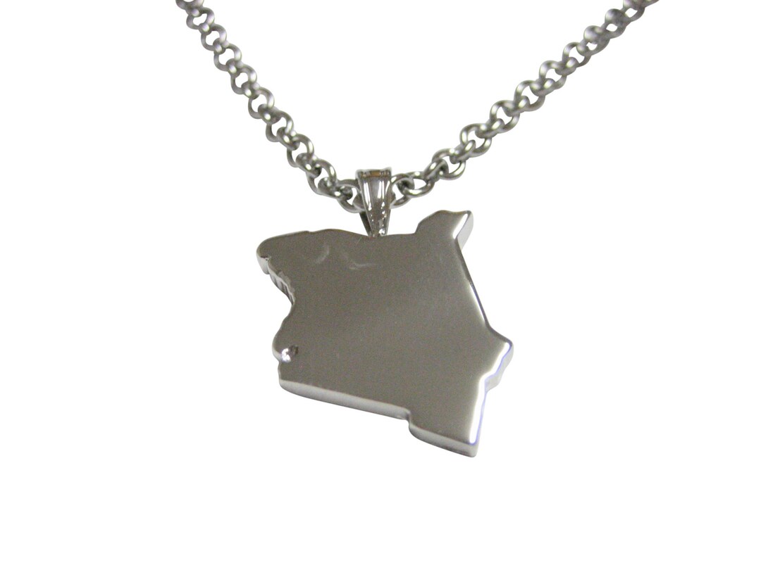Kenya Map Shape Pendant Necklace - Etsy