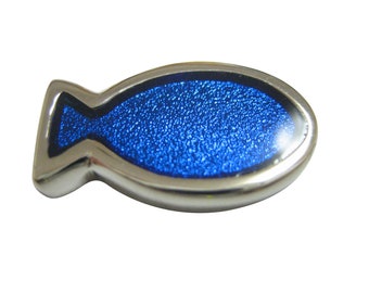 Beach Stone Fish Magnets Blue White Polka Dot - Etsy