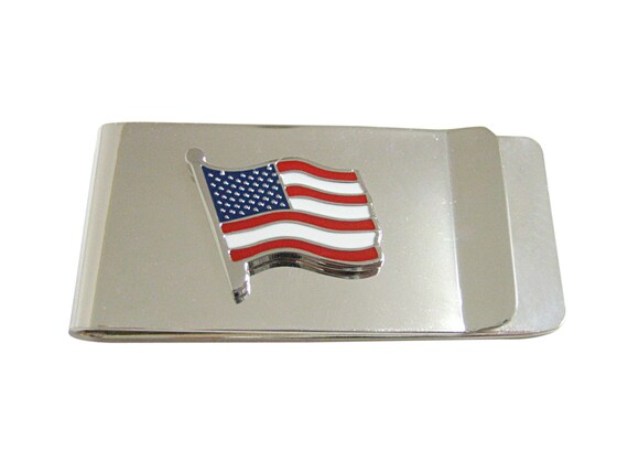 Waving USA American Flag Money Clip | Etsy