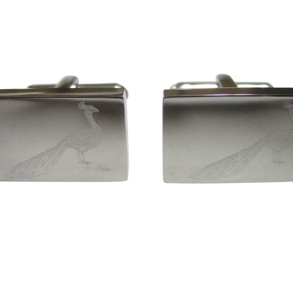 Peacock Cufflinks - Etsy