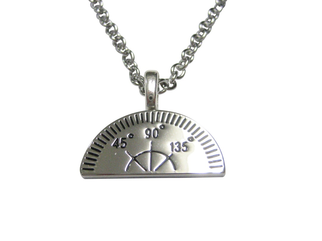 Scientific Engineering Protractor Pendant Necklace - Etsy