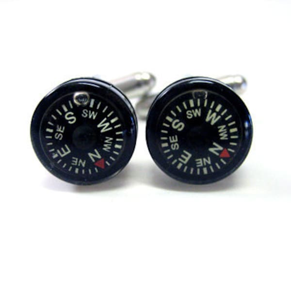 Compass Cufflinks - Etsy UK