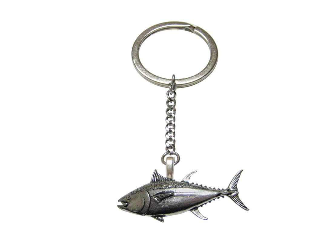 Tuna Fish Pendant Keychain - Etsy