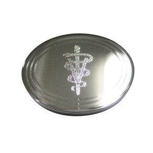 Silver Toned Etched Oval Veterinary Caduceus Symbol Magnet - Etsy