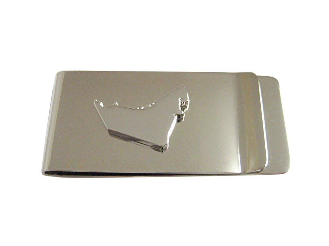 United Arab Emirates UAE Map Shape Money Clip - Etsy