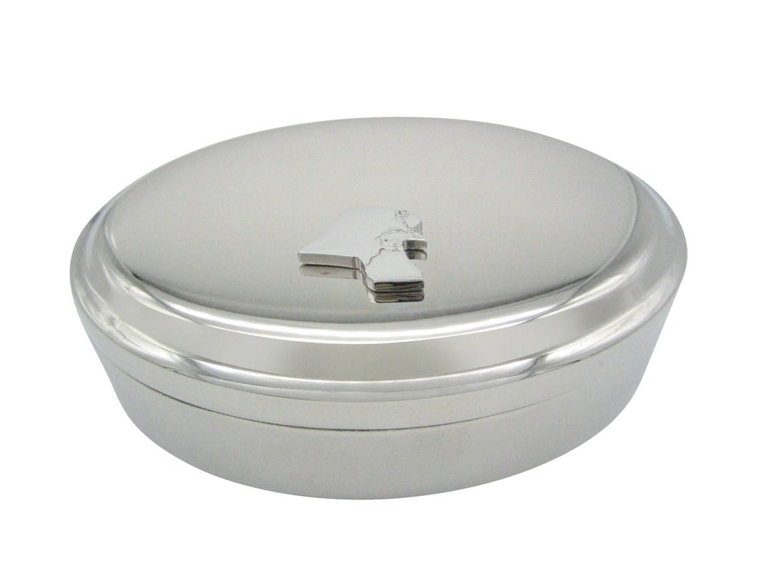 Kuwait Map Shape Pendant Trinket Jewelry Box - Etsy