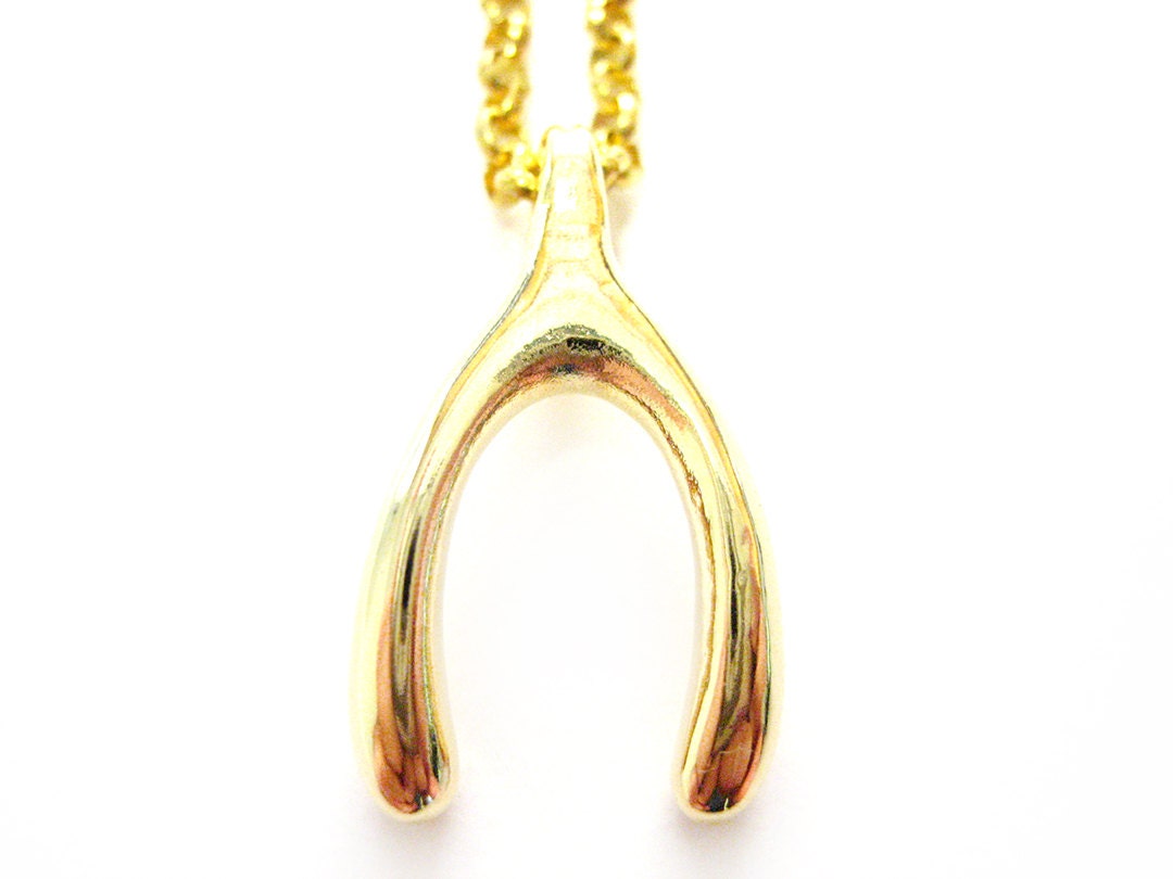 Wish Bone Necklace - Etsy