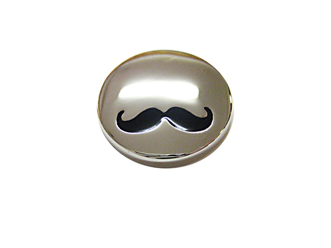 Shiny Circular Hipster Mustache Magnet - Etsy
