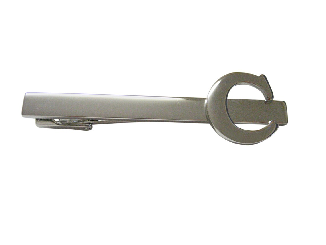 Monogram Letter C Square Tie Clips - Etsy