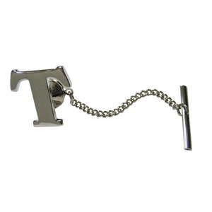 Monogram Letter T Tie Tack - Etsy