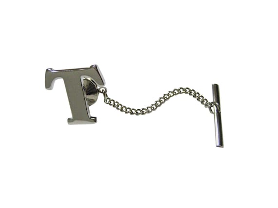 Monogram Letter T Tie Tack - Etsy