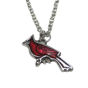 Red Cardinal Bird Pendant Necklace - Etsy