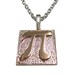 Rose Gold Toned Pi Symbol Pendant Necklace - Etsy