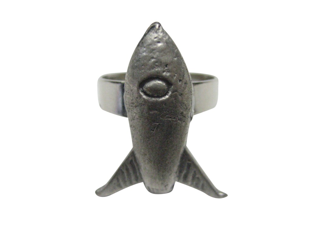 Rocket Space Ship Adjustable Size Fashion Ring - Etsy