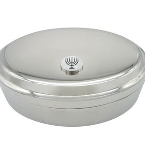 Round Menorah Pendant Oval Trinket Jewelry Box - Etsy