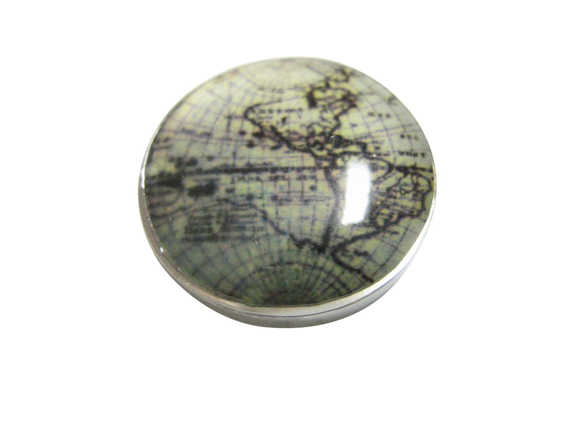 Old Style World Map Pendant Magnet - Etsy
