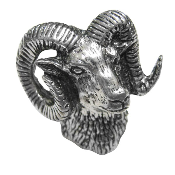 Ram Head Ring - Etsy