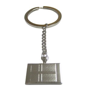 Silver Toned Etched Denmark Flag Pendant Keychain - Etsy