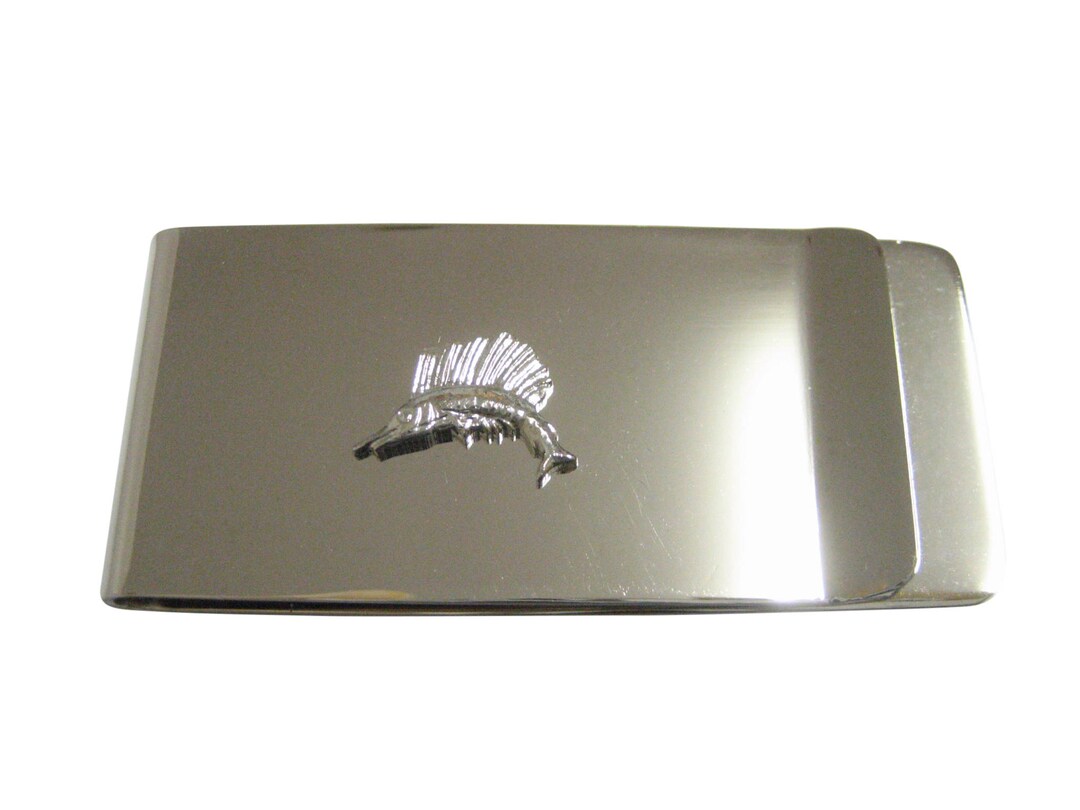 Silver Toned Tiny Marlin Sail Fish Pendant Money Clip - Etsy