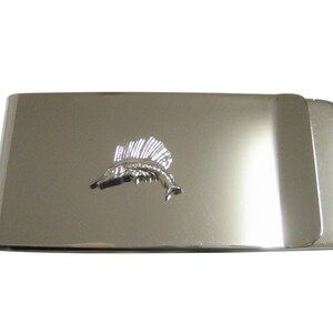 Silver Toned Tiny Marlin Sail Fish Pendant Money Clip - Etsy