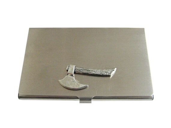 Short Hand Axe Business Card Holder - Etsy