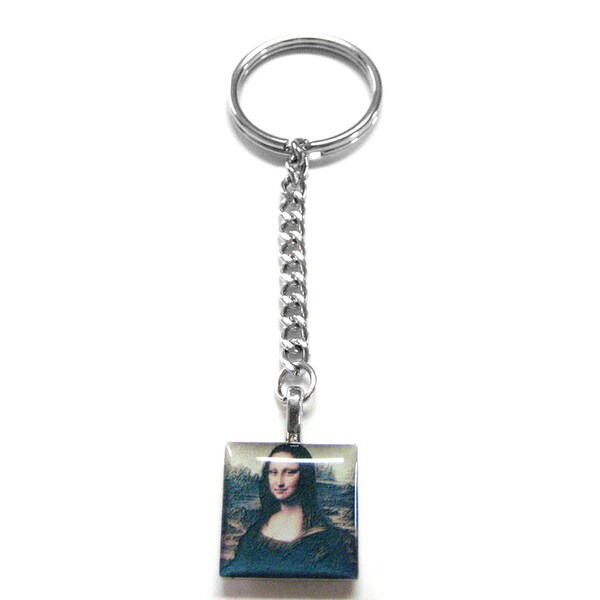 Mona Lisa Key Chain - Etsy