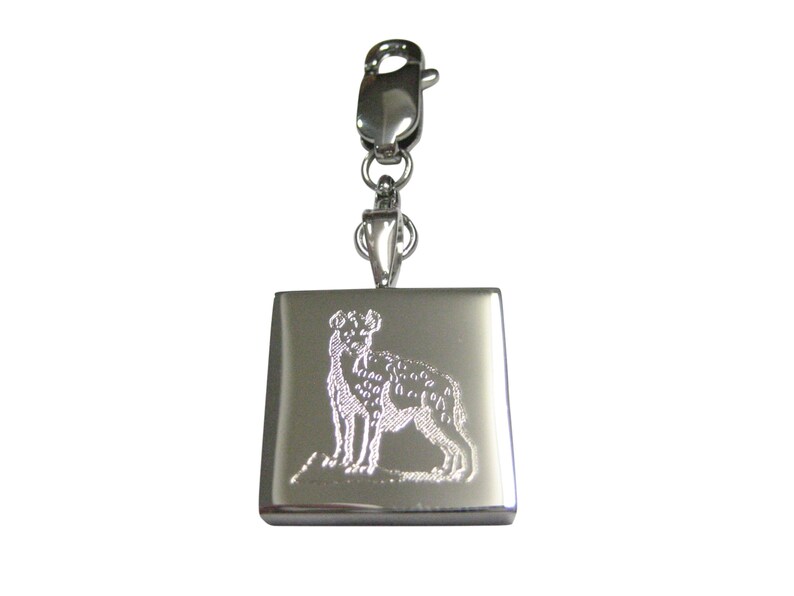 Silver Toned Etched Hyena Pendant Zipper Pull Charm - Etsy