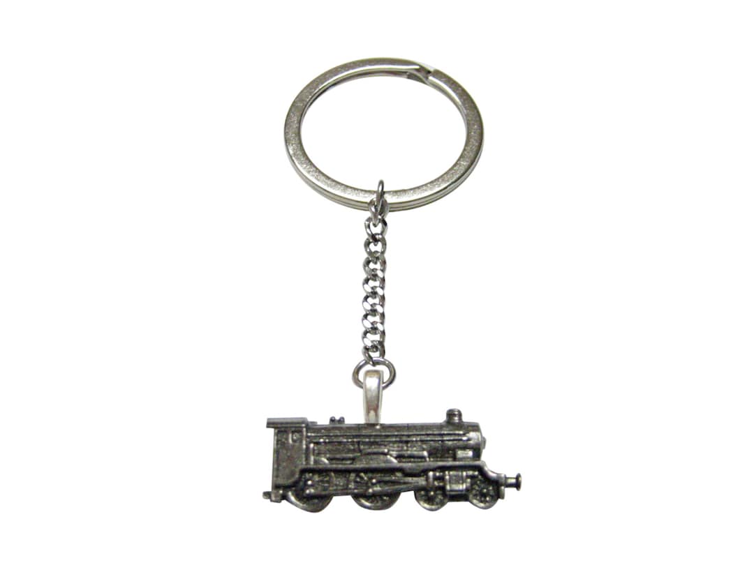 Locomotive Train Pendant Keychain - Etsy