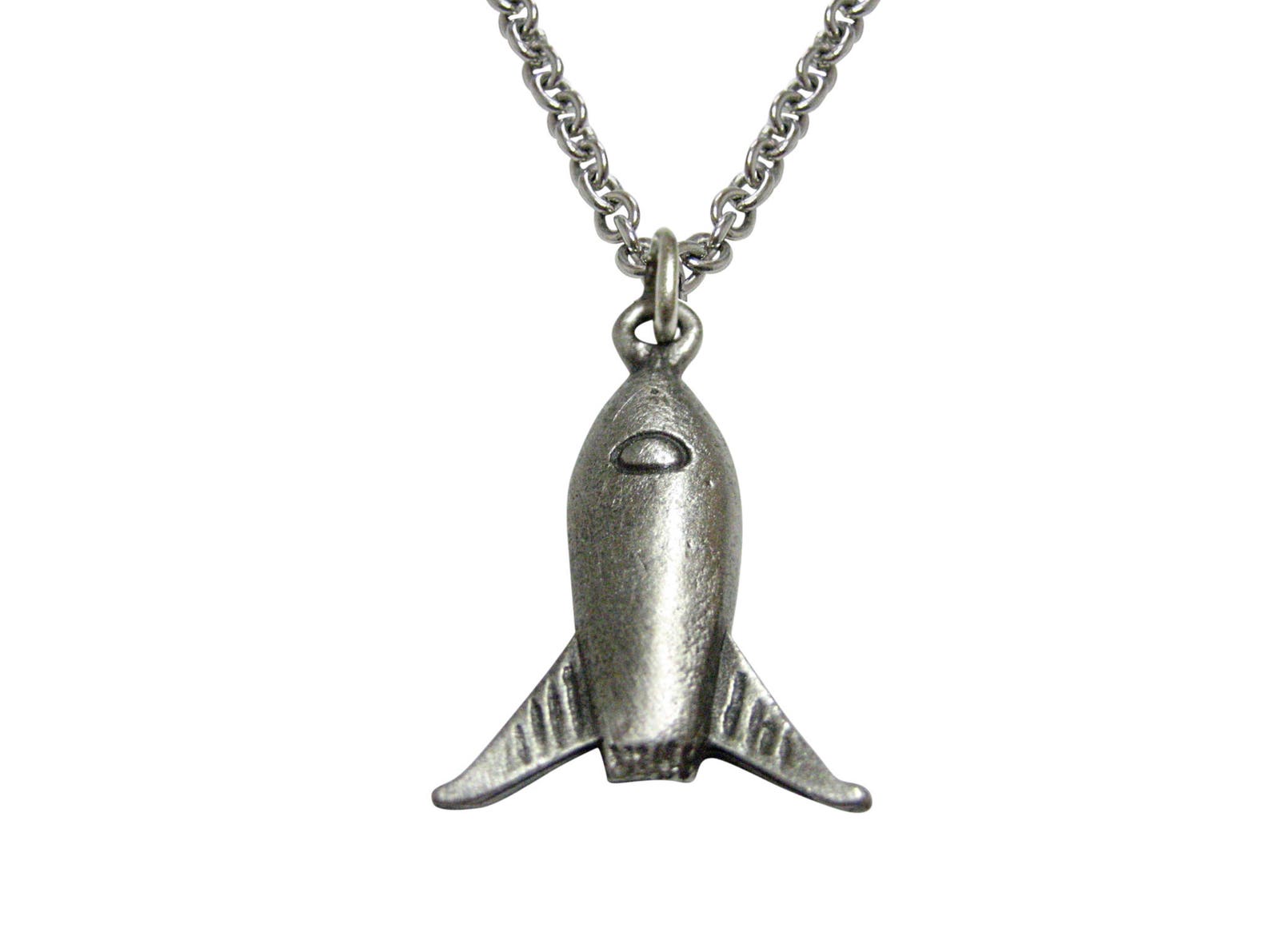 Rocket Space Ship Pendant Necklace - Etsy