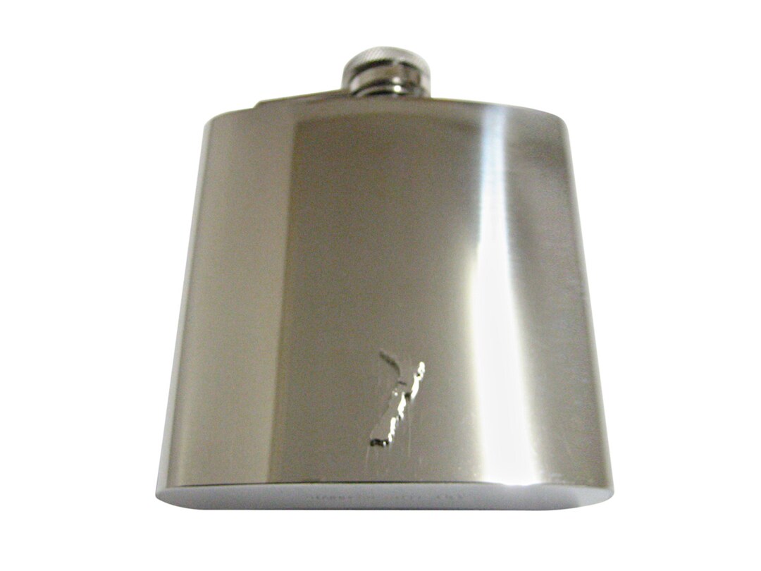 New Zealand Map Shape 6 Oz. Stainless Steel Flask - Etsy