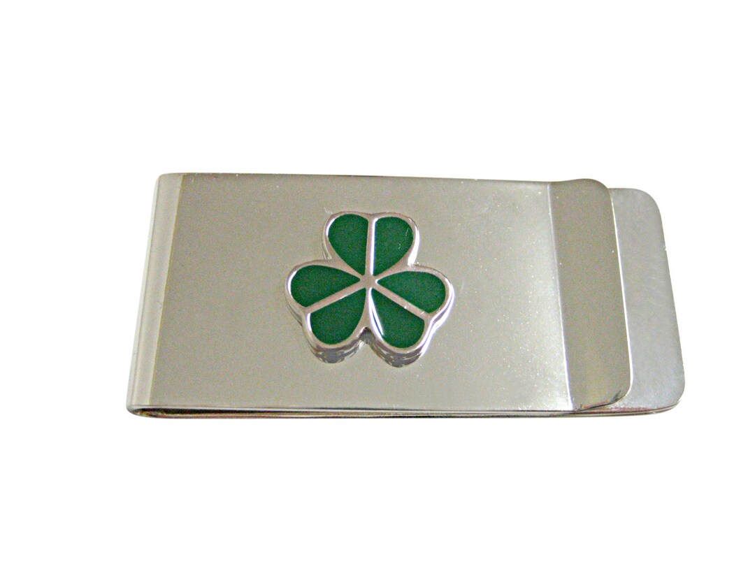 Green Shamrock Clover Money Clip - Etsy
