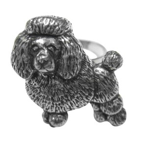 Poodle Dog Adjustable Size Fashion Ring - Etsy