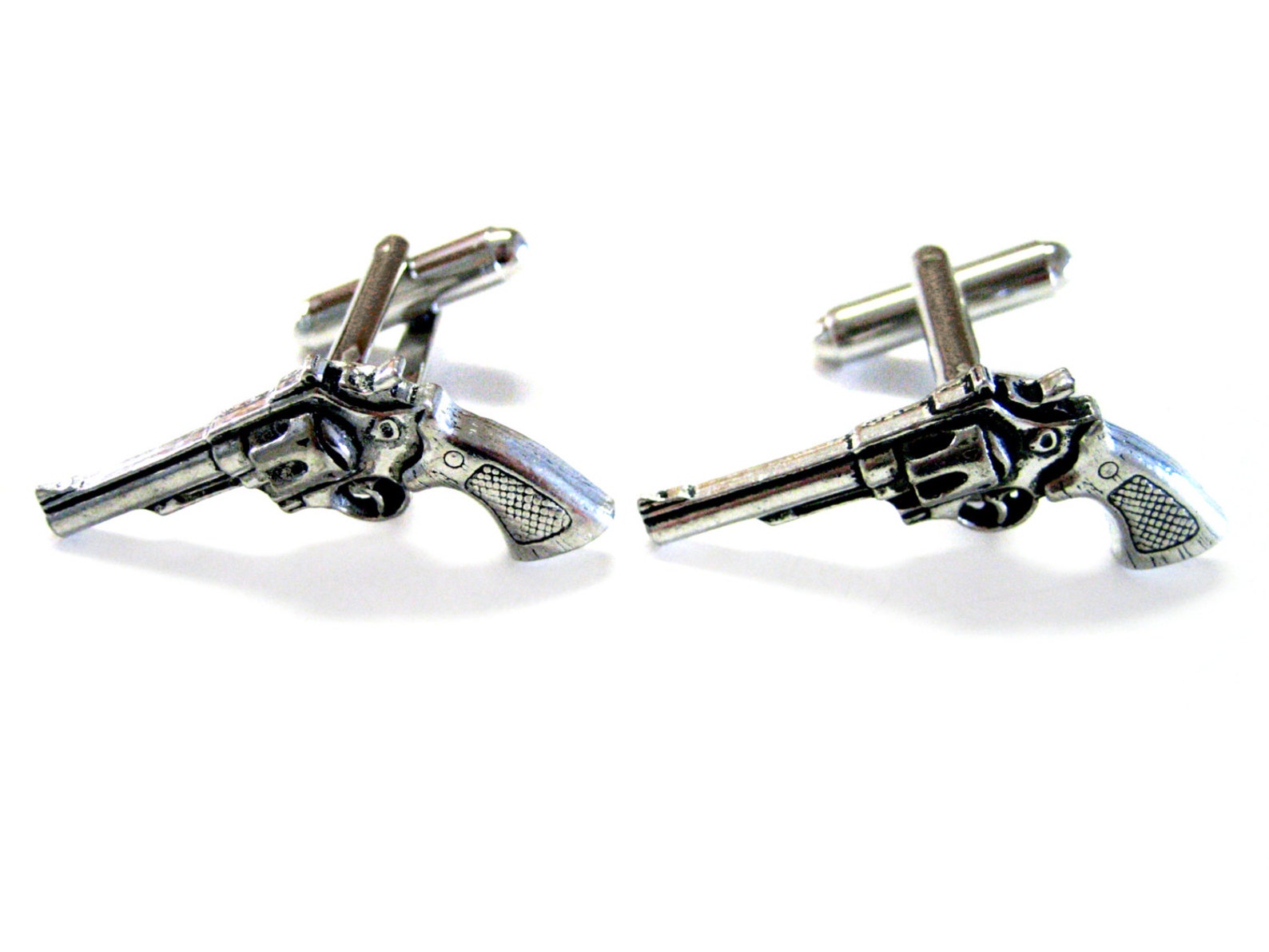 Revolver Pistol Cufflinks | Etsy