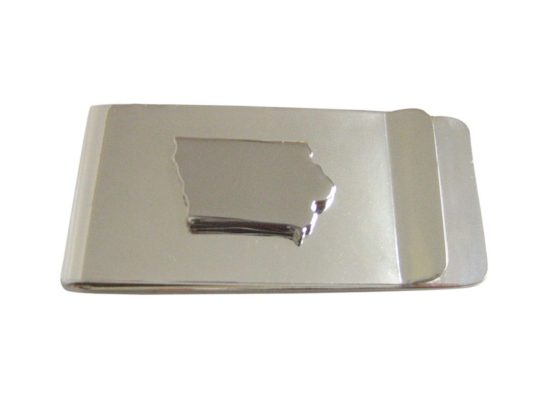 Iowa State Map Shape Money Clip - Etsy