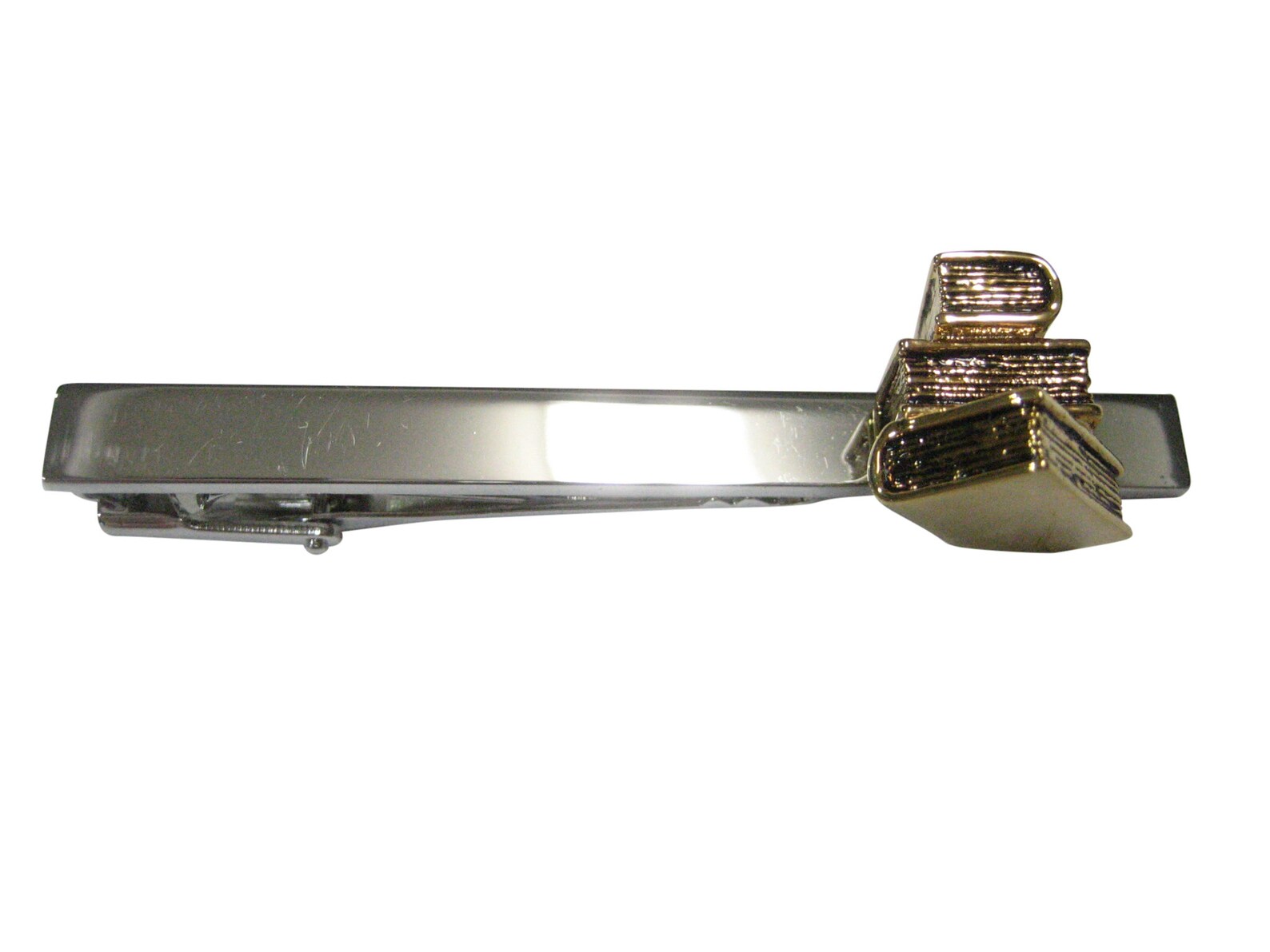 Gold Toned Stack of Books Tie Clip - Etsy